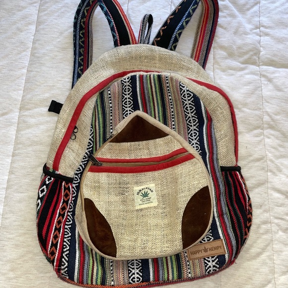 Happy Hempy | Bags | Happy Hempy Medium Sized Backpack With Laptop ...